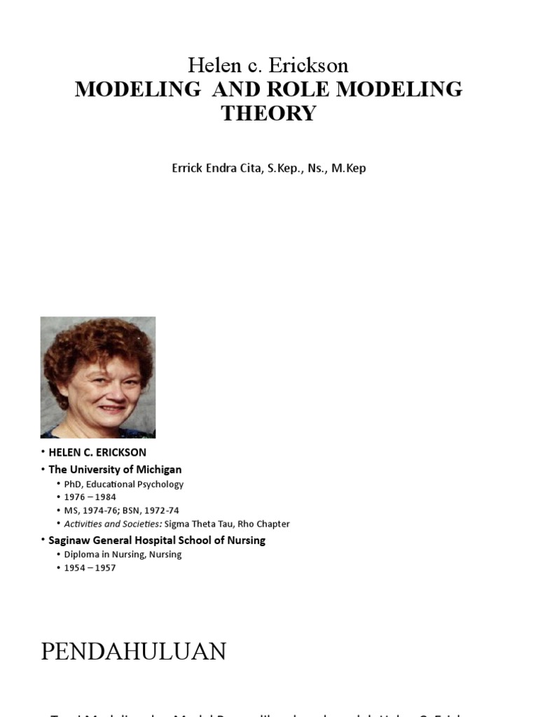Erickson Model and Role Model Teory | PDF