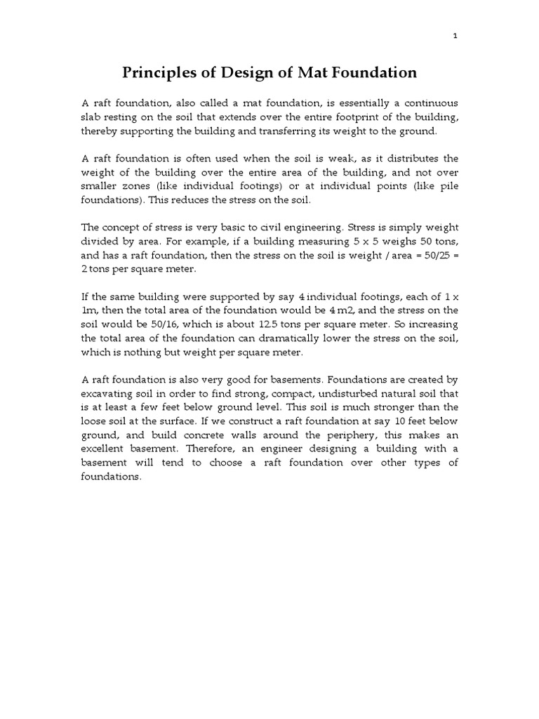 Principles of Design of Mat Foundation, Culvert, Road Bridges | PDF ...