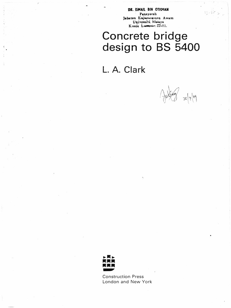 Concrete Bridge Design To BS 5400 | PDF