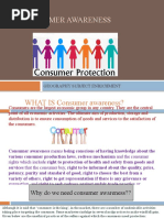Introduction To Consumer Awareness | PDF | Sales | Questionnaire