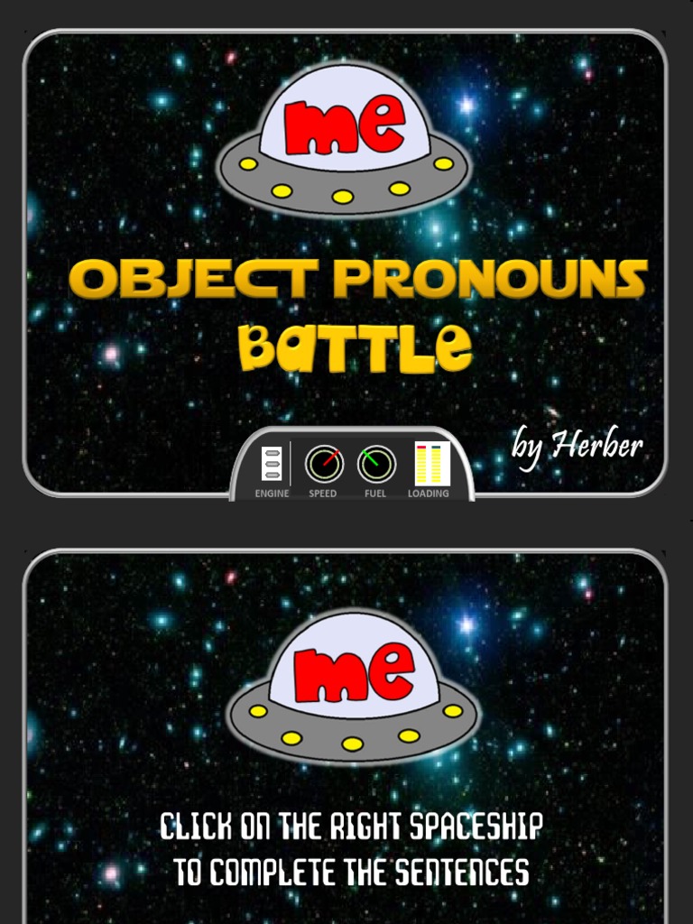 Object Pronouns Battle Fun Activities Games Games 70850 | PDF