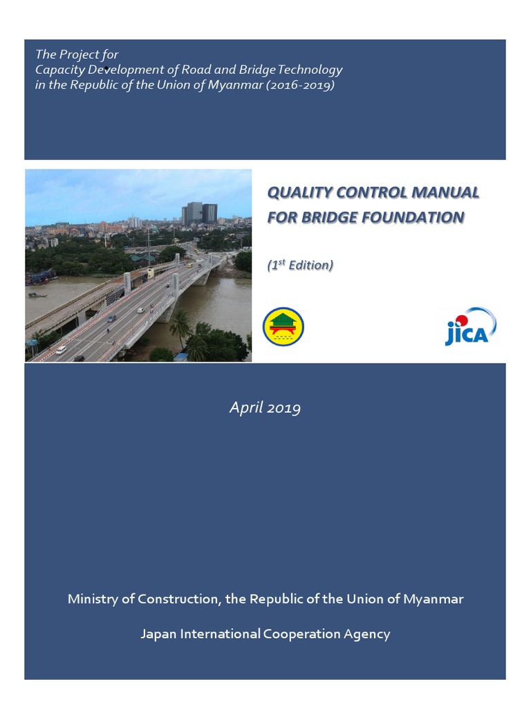 Quality Control Manual for Bridge Foundations | PDF | Deep Foundation ...