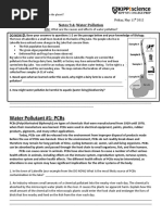 Water Pollution Test Questionnaire | PDF