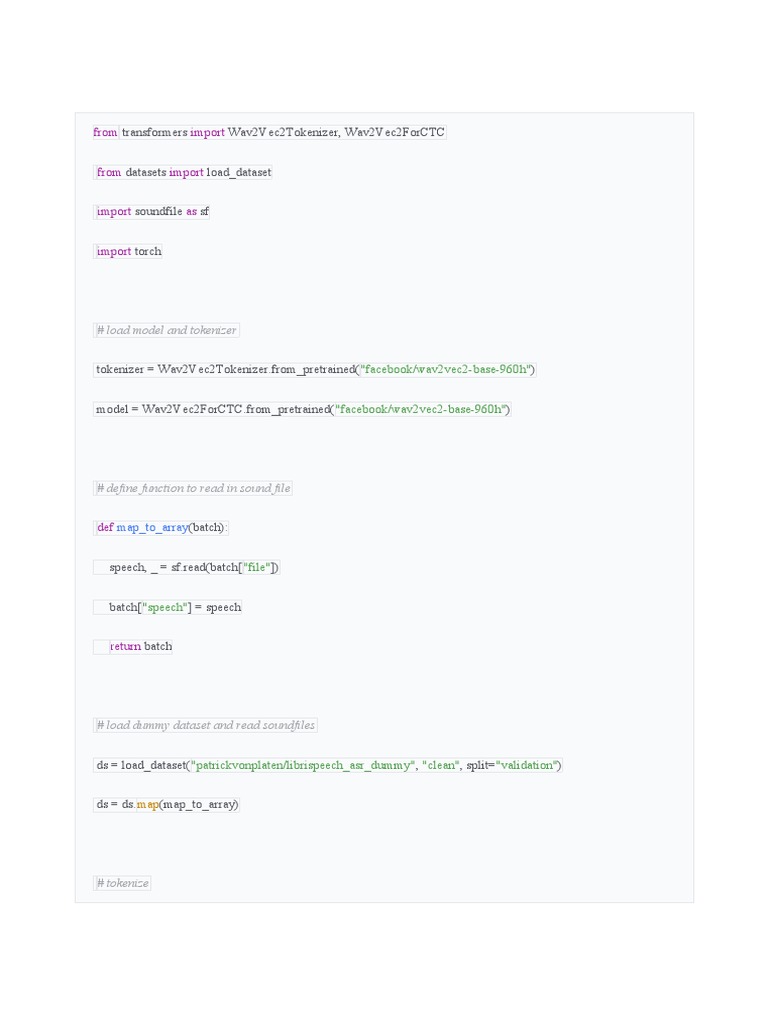 From Import From Import Import As Import: # Load Model and Tokenizer | PDF | Computers