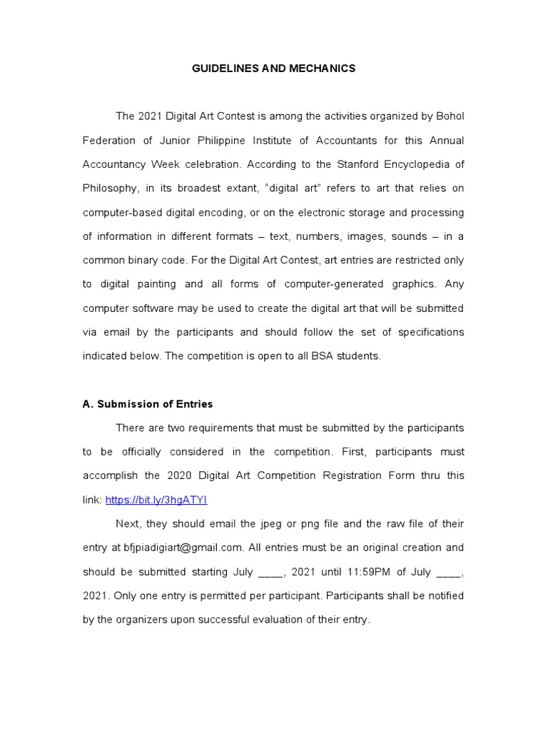 2021 Digital Art Contest Guide | PDF | Computer Graphics | Graphics