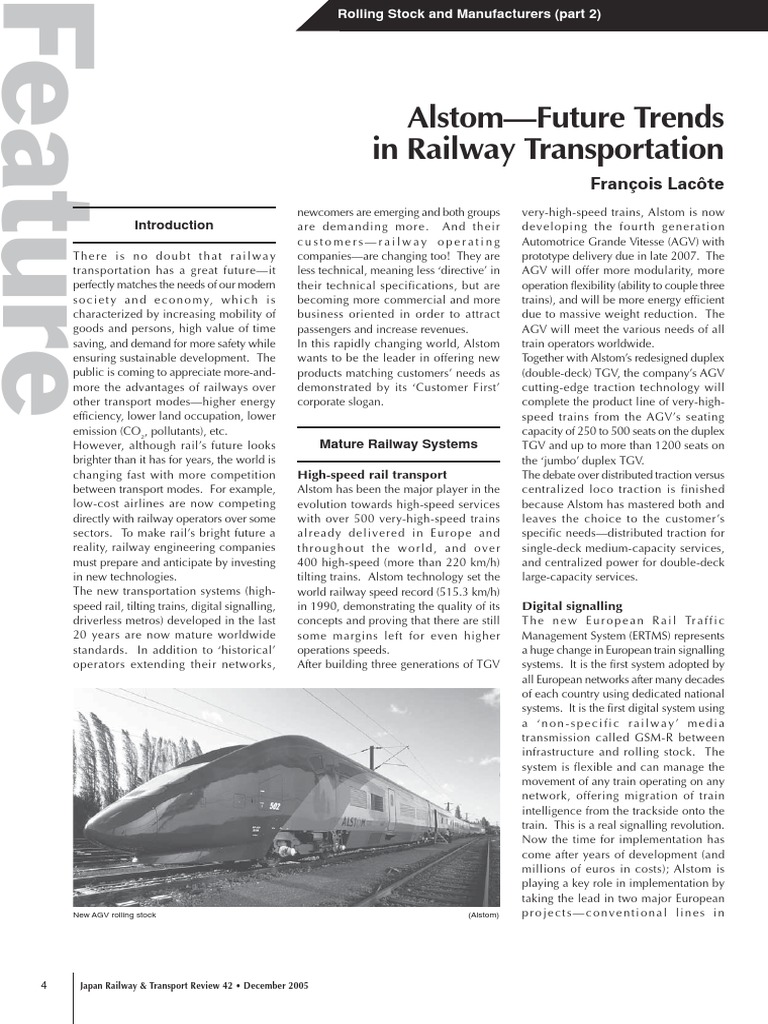 Alstom_future_trends | PDF | Rail Transport | Train