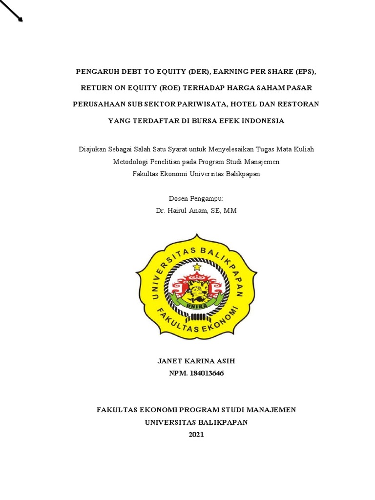 Uas Metopen - Janet Karina | PDF