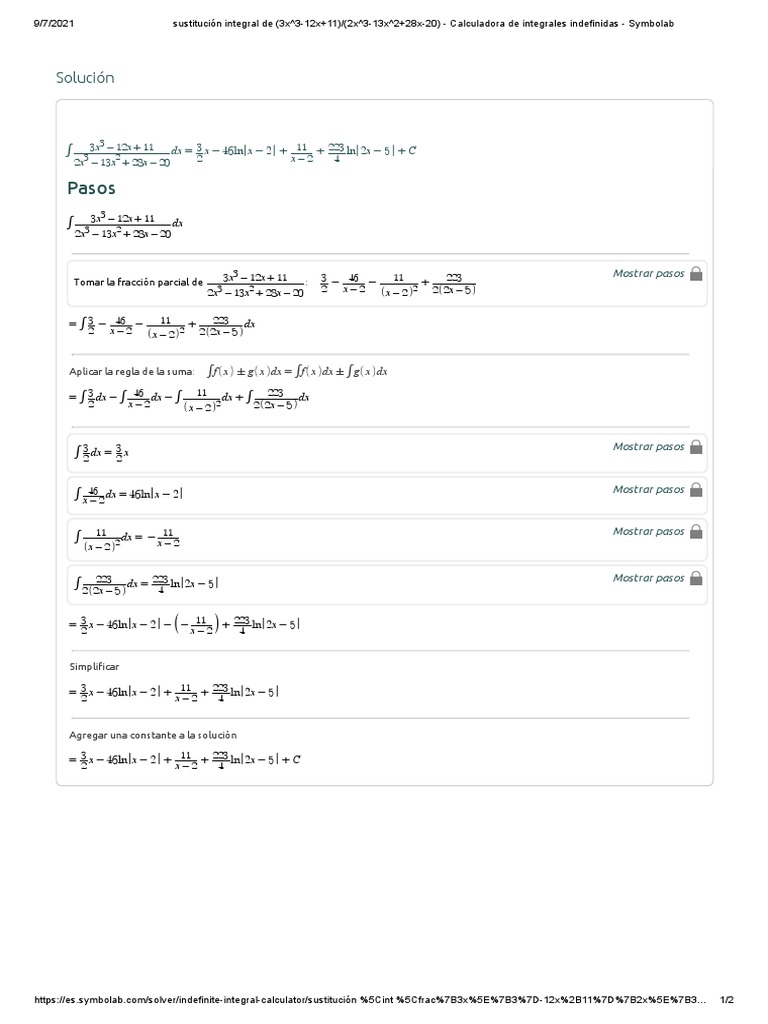 sustituci-n-integral-de-3x-3-12x-11-2x-3-13x-2-28x-20-calculadora