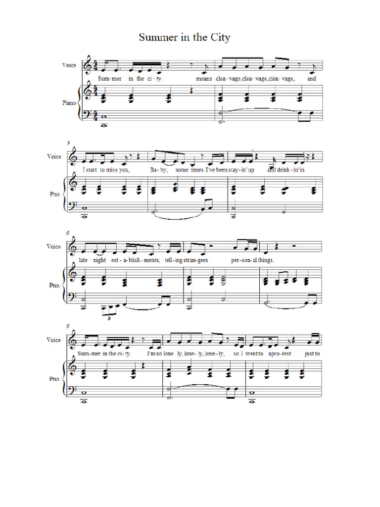 Summer in The City | PDF