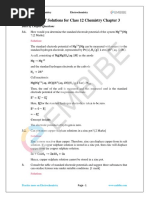 Class Xii Chemistry Ncert Textbook Solution Chapter 2 Electrochemistry | PDF | Electrochemistry ...