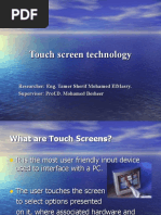 Presentation On Touch Screen Technology | PDF