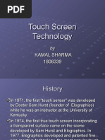Touchless Touchscreen SEMINAR REPORT | PDF | Touchscreen | Electronics