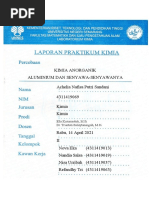 Laporan Praktikum Kimia Dasar Kesetimbangan | PDF