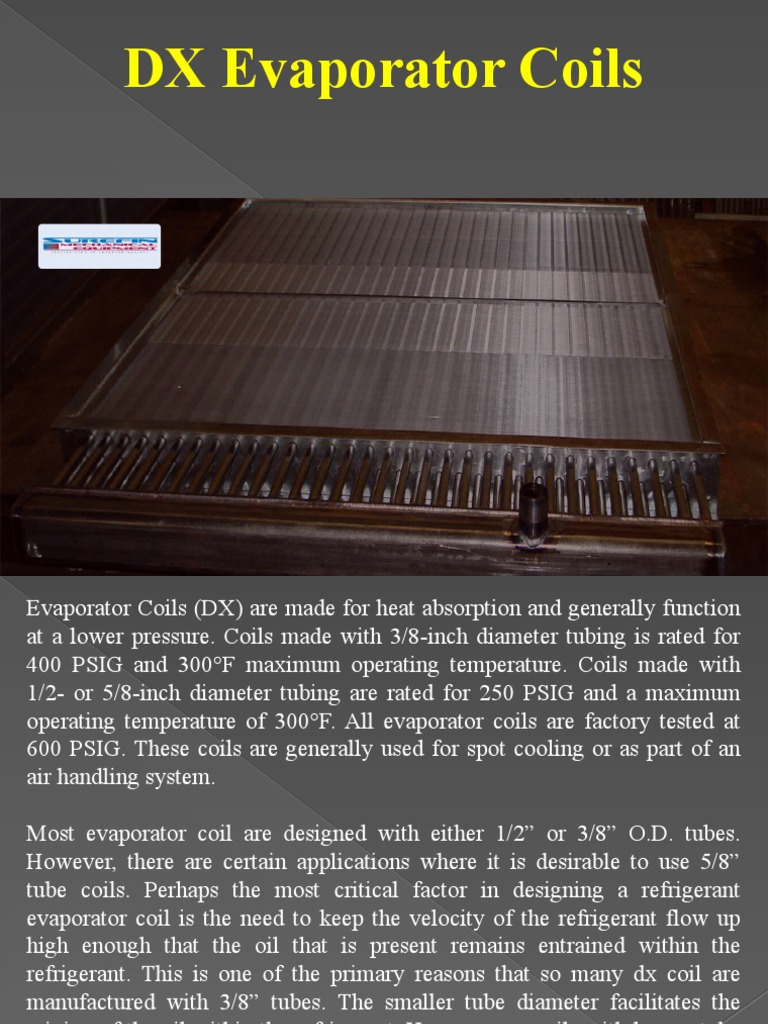 DX Evaporator Coils | PDF