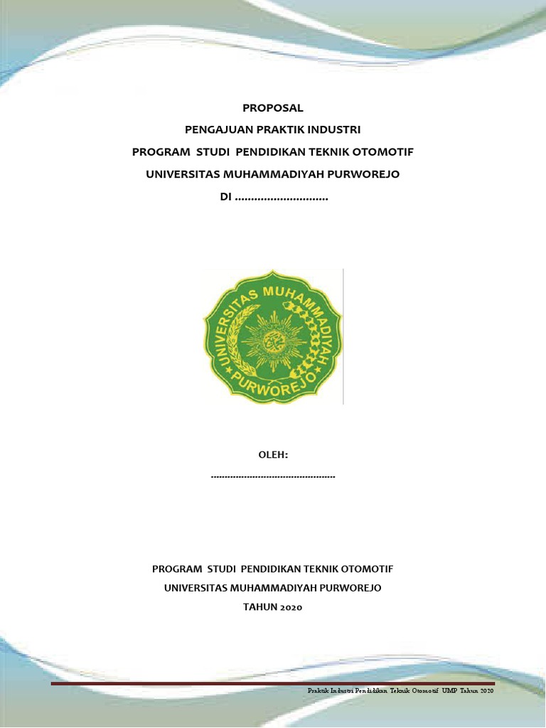 B. Format Proposal Pi 2020 | PDF | Bisnis