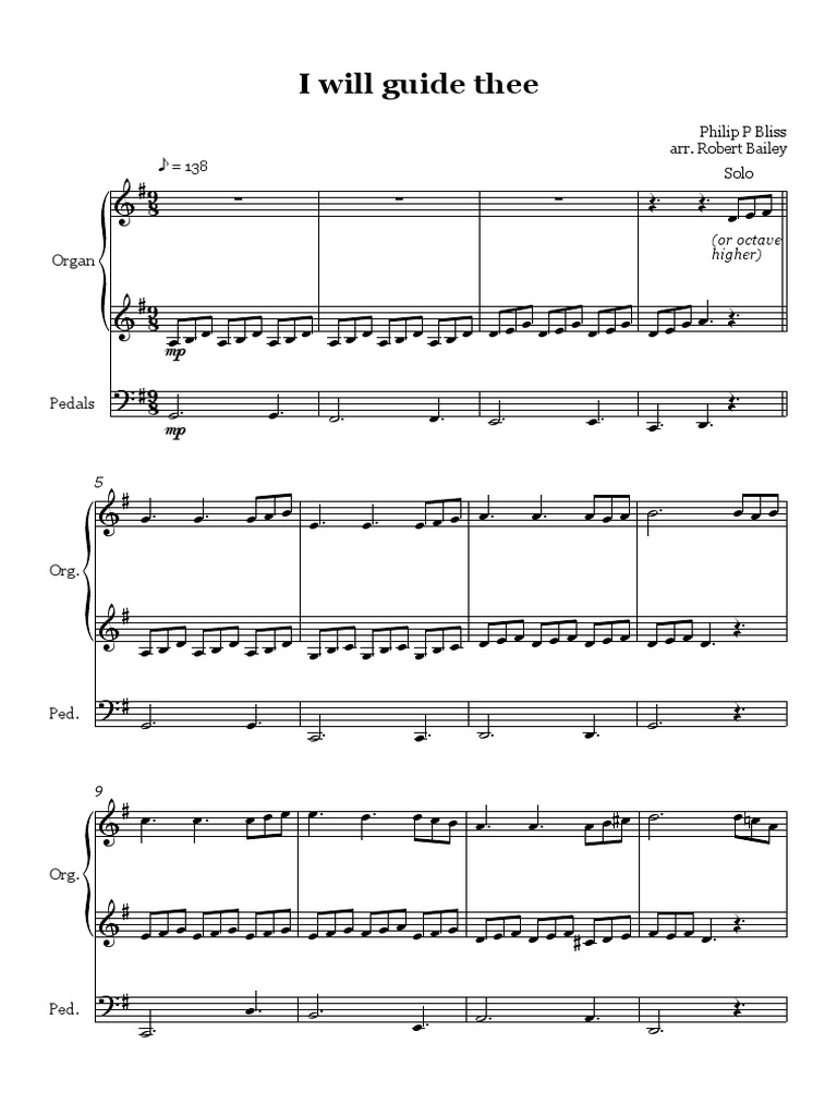 I Will Guide Thee | PDF
