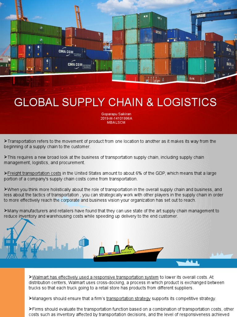 Global Supplychain Logistics | PDF | Cargo | Supply Chain