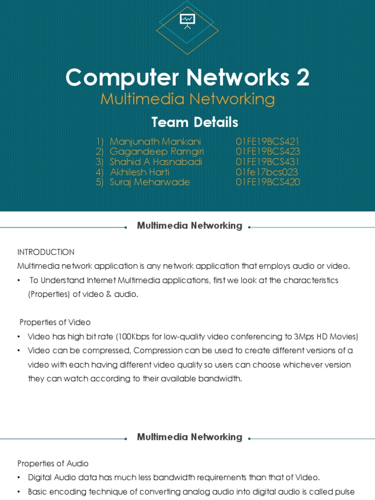 B22 - Multimedia Networking | PDF | Session Initiation Protocol | Networks