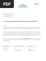 BIR LETTER - Request For TAMP Notice | PDF