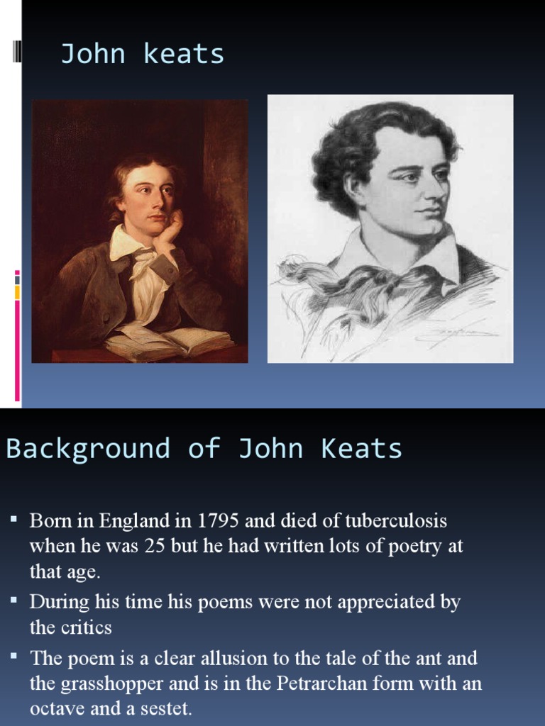 Keats' "The Grasshopper and Cricket" Analysis | PDF | Poetry