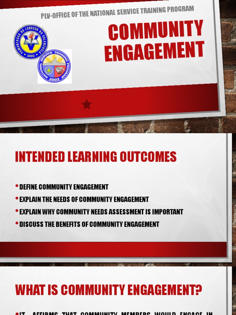 Community Engagement | PDF | Needs Assessment | Community