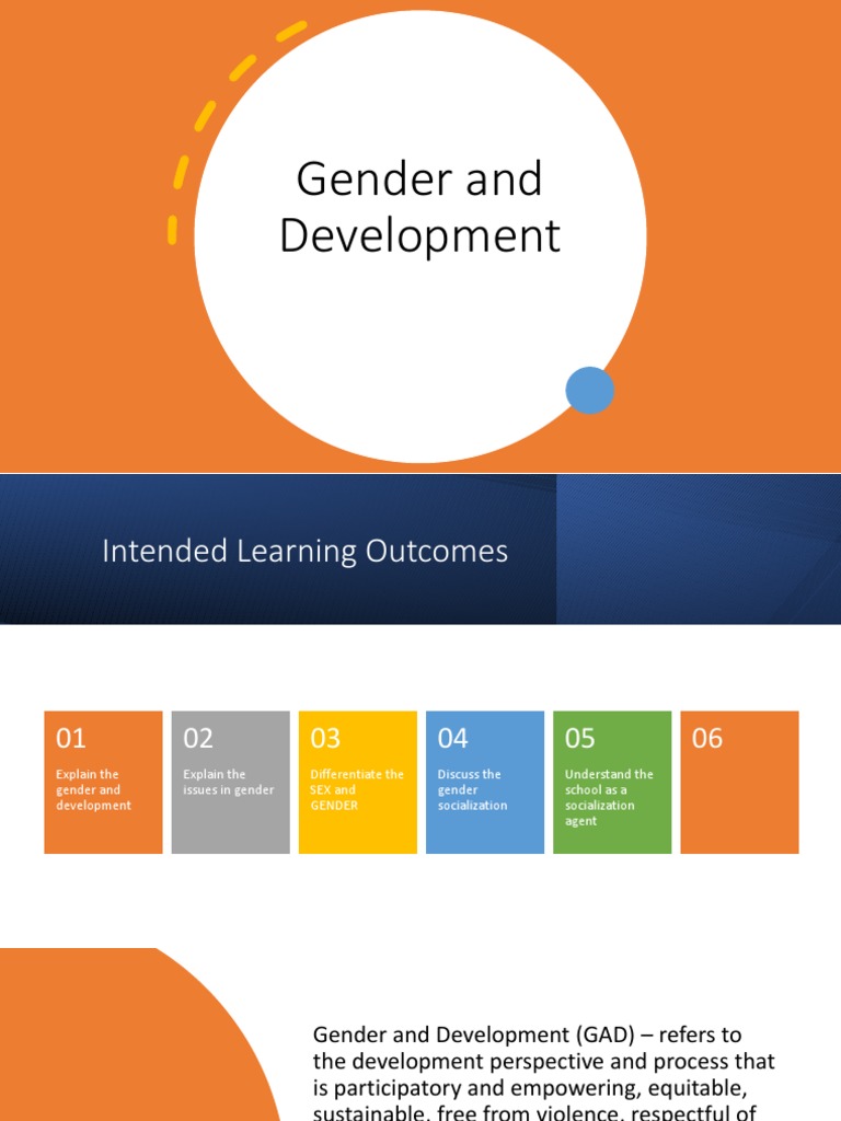 Gender and Development | PDF | Socialization | Gender