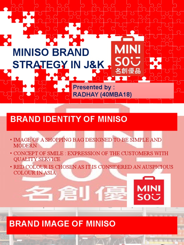 Miniso Brand Strategy in J&K: Cover | PDF | Brand | Advertising