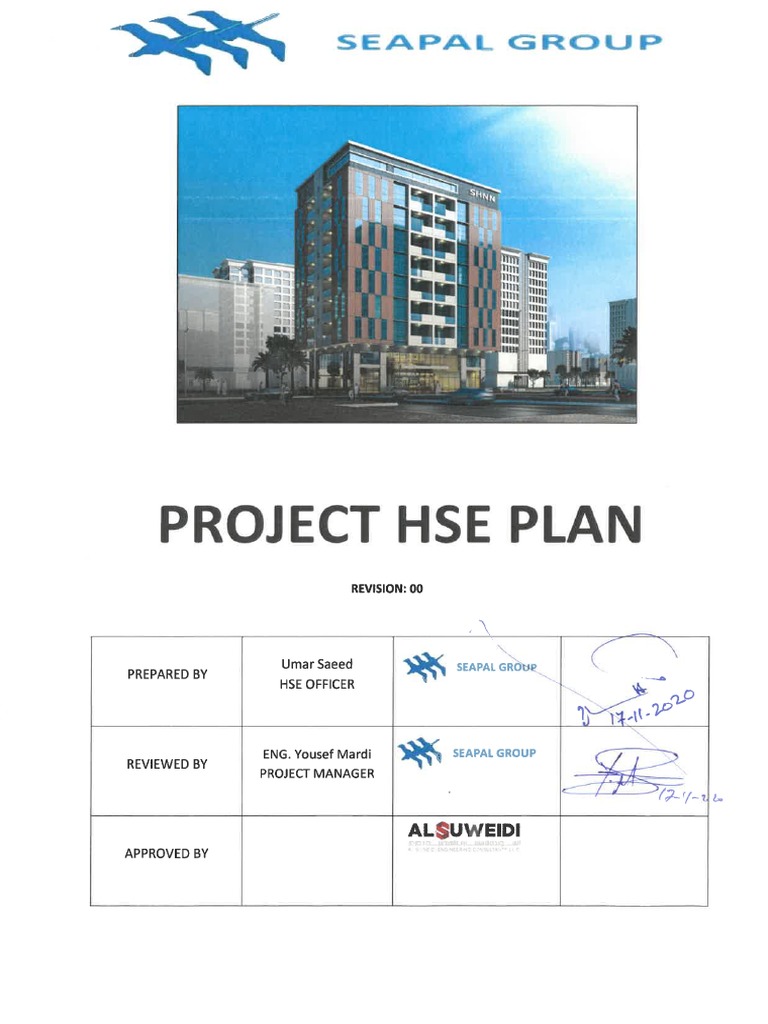 Project Hse Plan - Rev 00 | PDF | Occupational Safety And Health | Risk