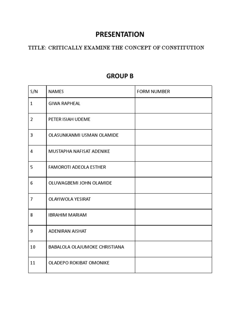 Concept of Constitution | PDF | Constitution | Concept