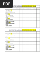Dance Score Sheet | PDF