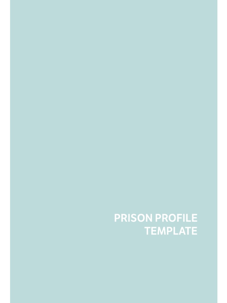 Prison Profile Template (UNOPS, 2016) | PDF | Prison | Policy