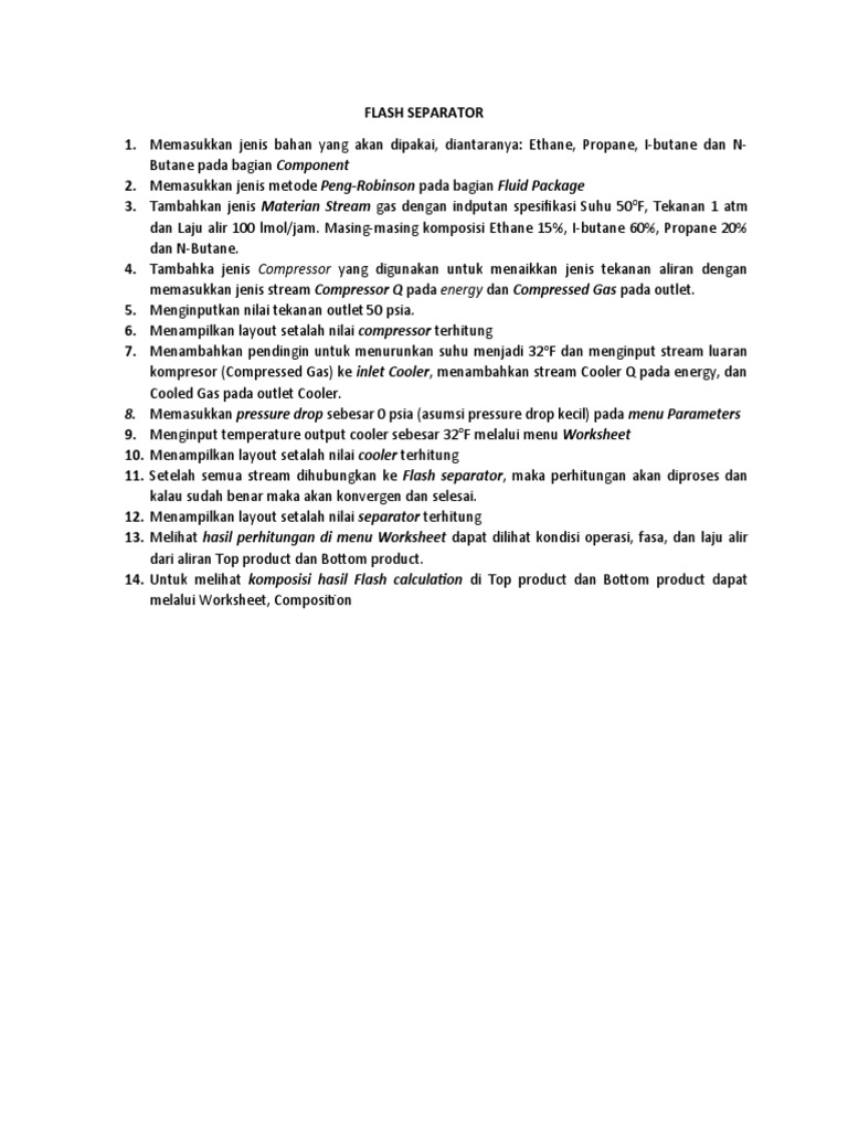 Flash Separator | PDF