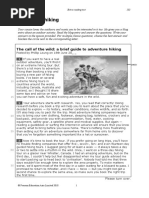 Reading Practice Hiking Worksheet | PDF | Hiking