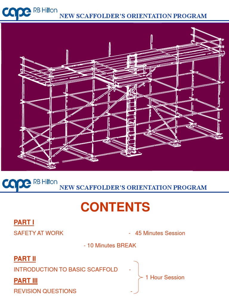 Basic Scaffolder Training | PDF | Scaffolding | Equipment
