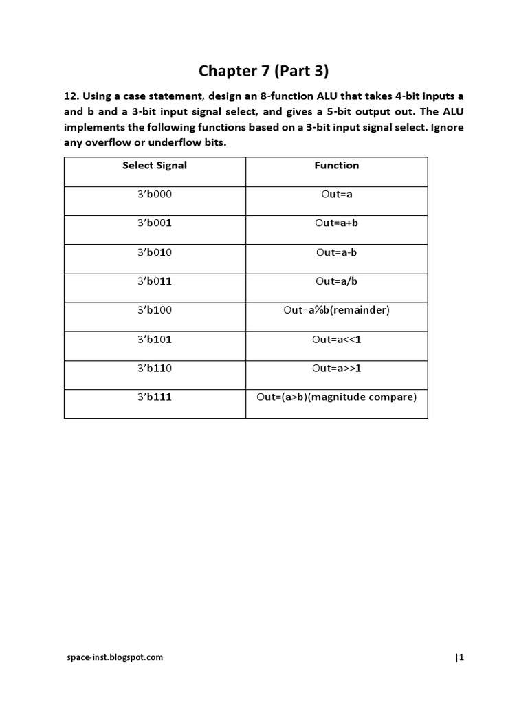Verilog Palnitkar Solutions Chapter 7 - 3 | PDF | Control Flow ...