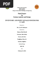 Cafe Management System Project Documentation. | PDF | Menu | Business