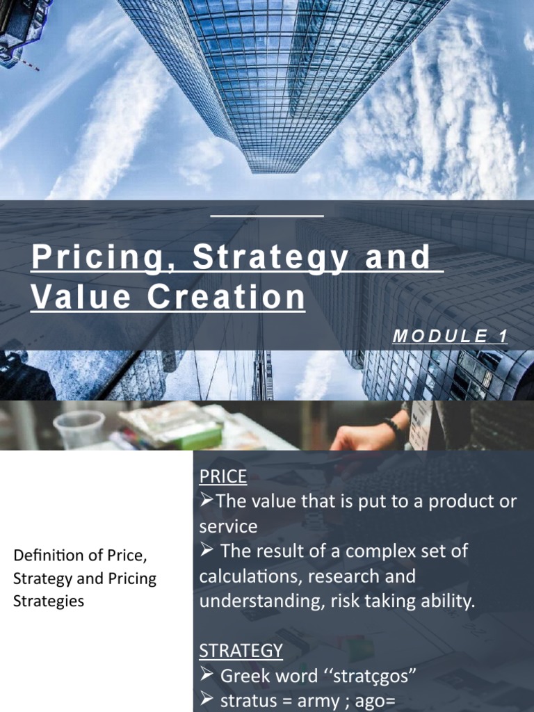 Pricing Strategies for Value Creation | PDF | Pricing | Supply Chain