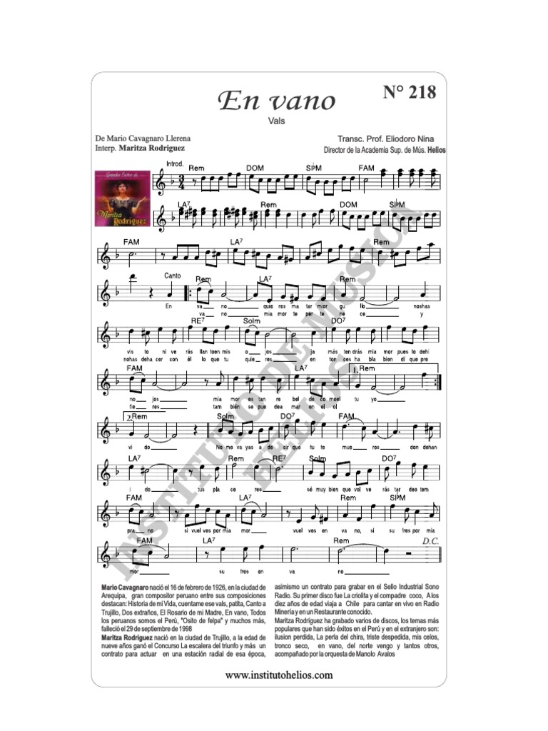 En Vano | PDF | Entretenimiento (general)