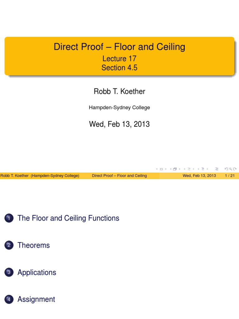 Floor and Ceiling Function - Fungsi Tangga | Download Free PDF ...