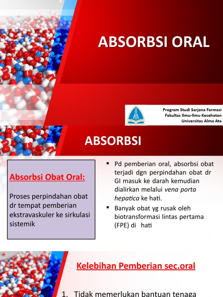 Absorbsi Oral | PDF | Sains & Matematika