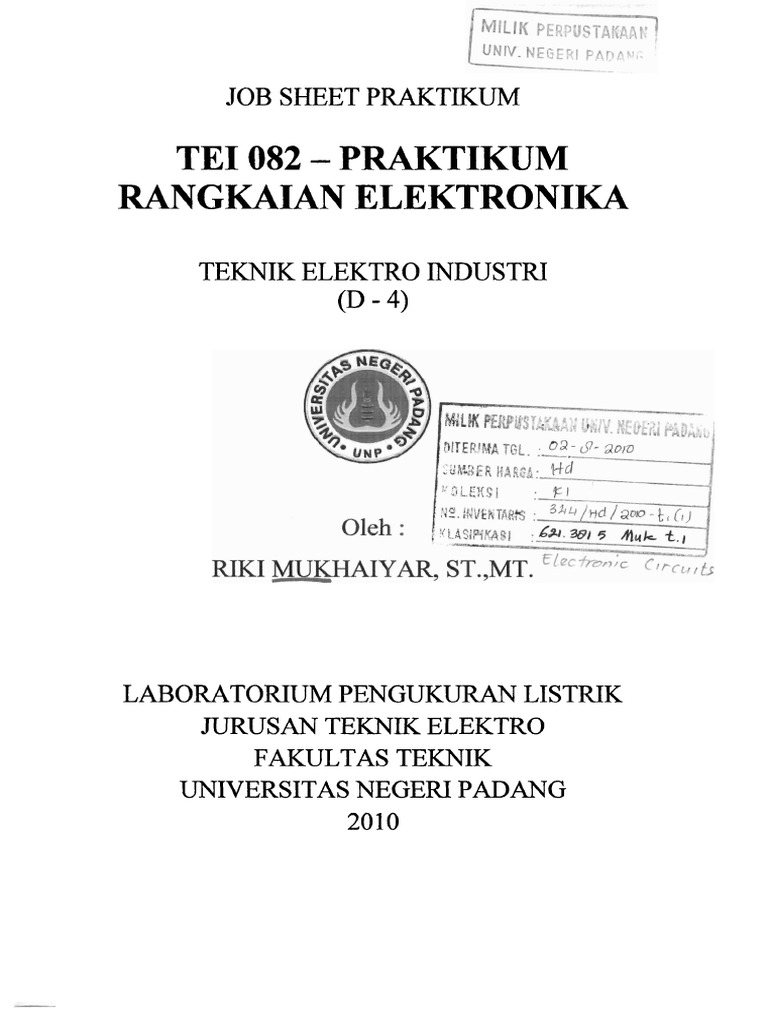 Tei Praktikum Rangkaian Elektronika | PDF