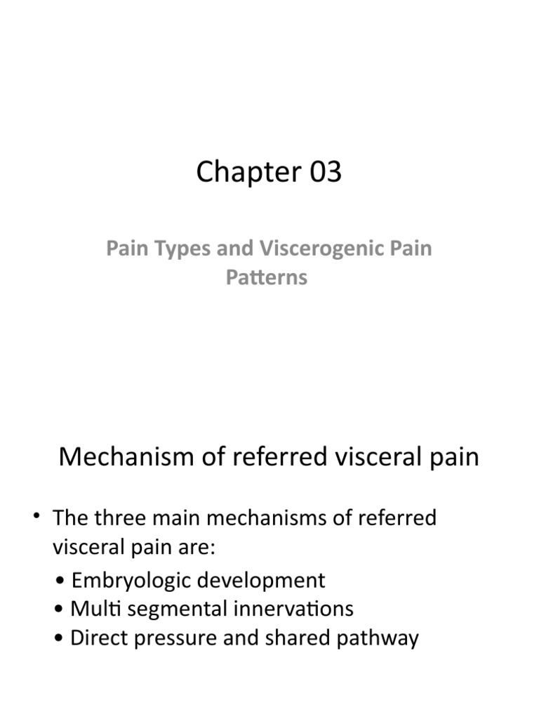 Chapter 3 Pain Types and Viscerogenic Pain Patterns | PDF | Pain | Nerve