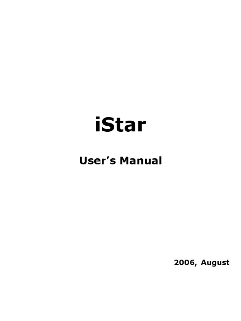 Istar: User'S Manual | PDF | Booting | Bios