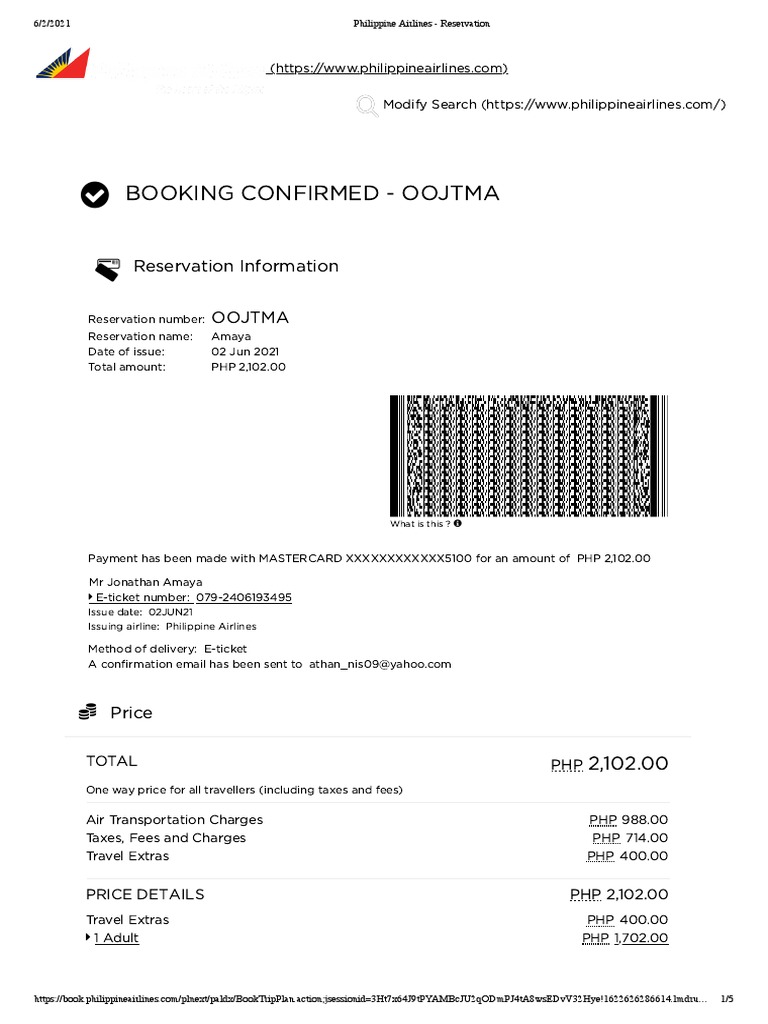 Flight Confirmation: Cebu to Manila | PDF | Airlines | Aviation