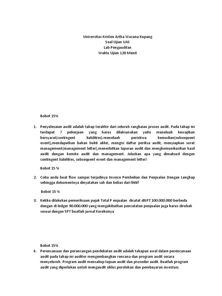 soal+Ujian+UAS+UKAW | PDF