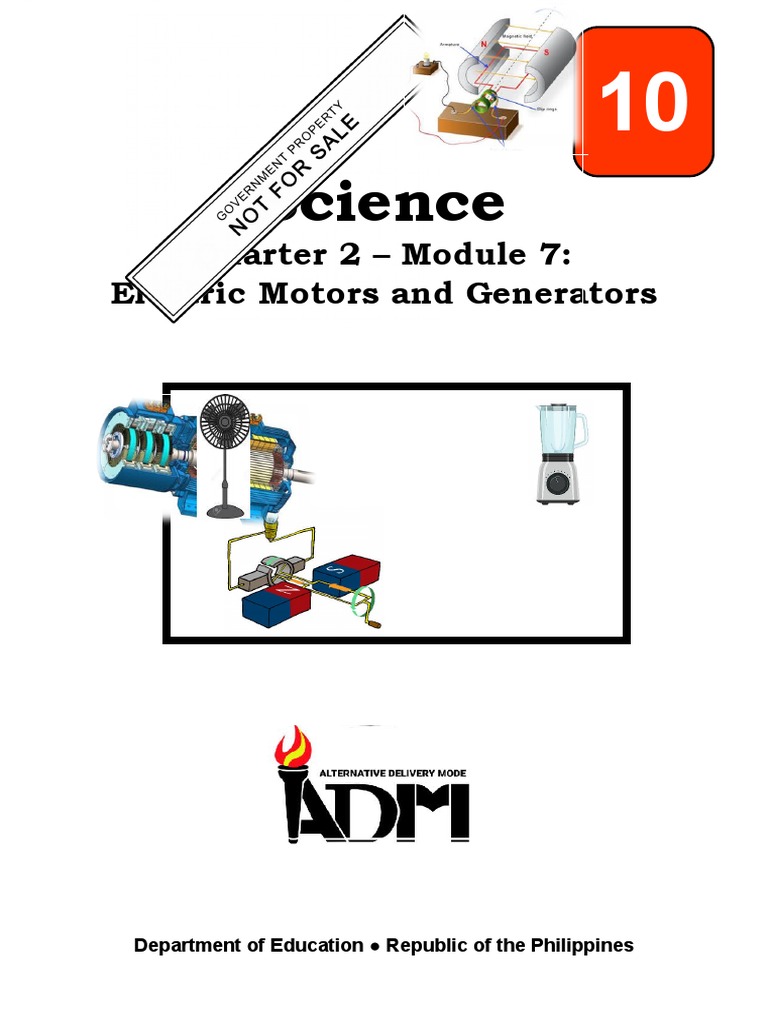 Science: Quarter 2 - Module 7: Electric Motors and Generators | PDF ...