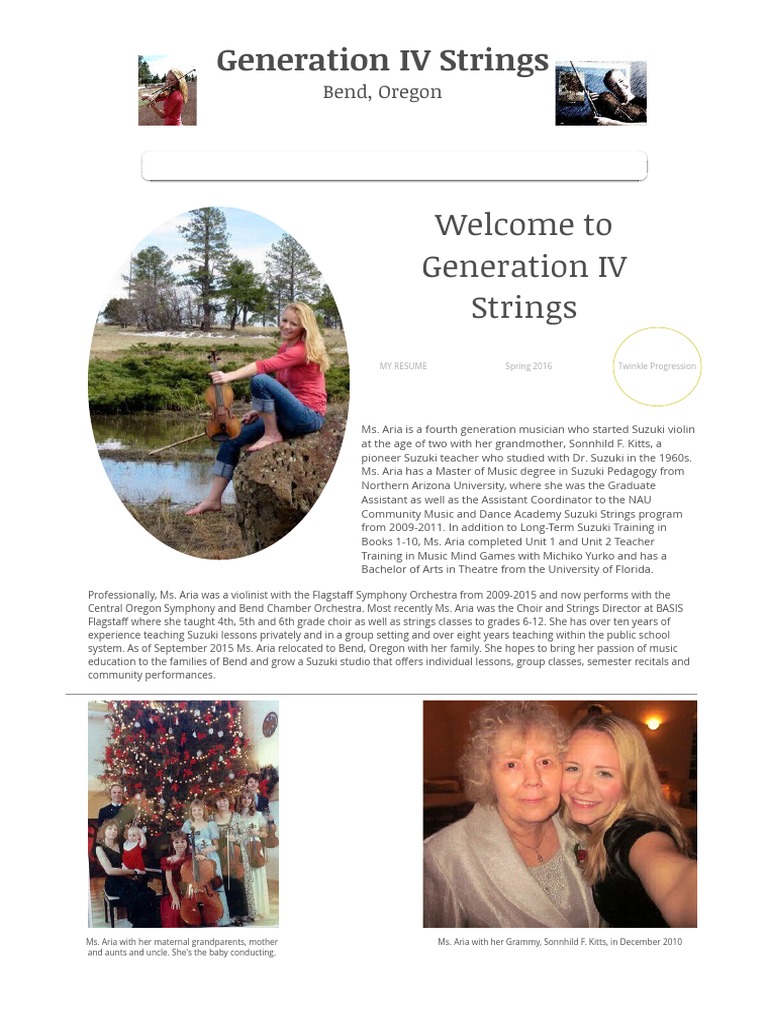 Generation IV Strings | PDF | Classical Music | Performing Arts