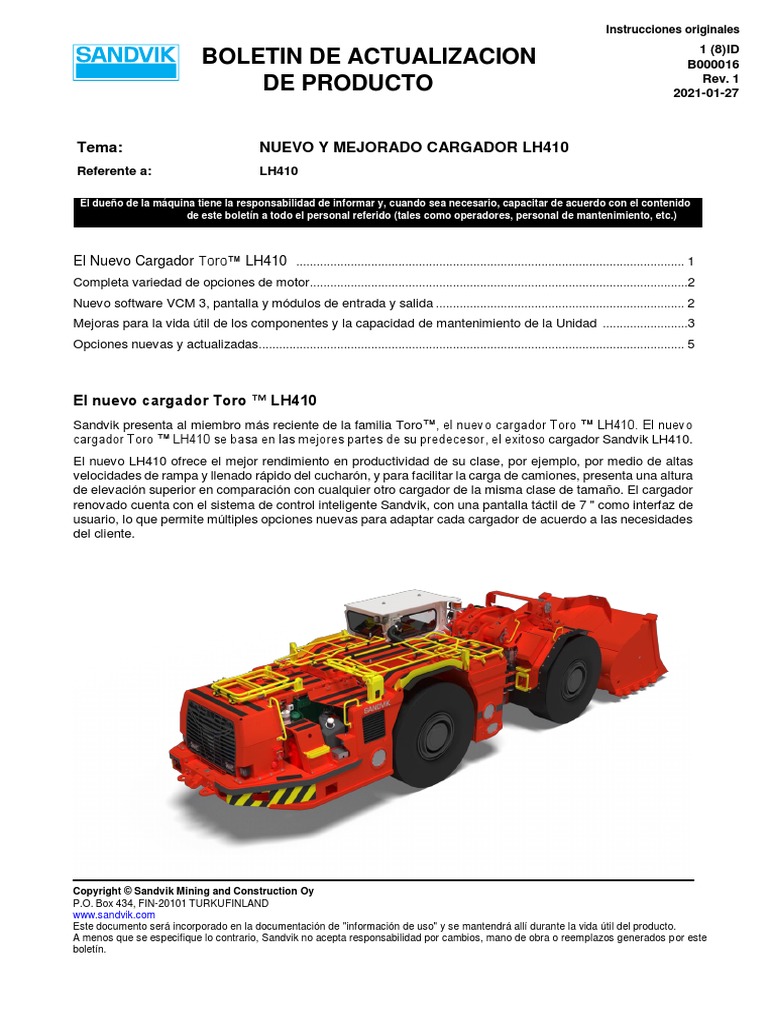 B000016 - Product Update Bulletin - Español | Descargar gratis PDF ...