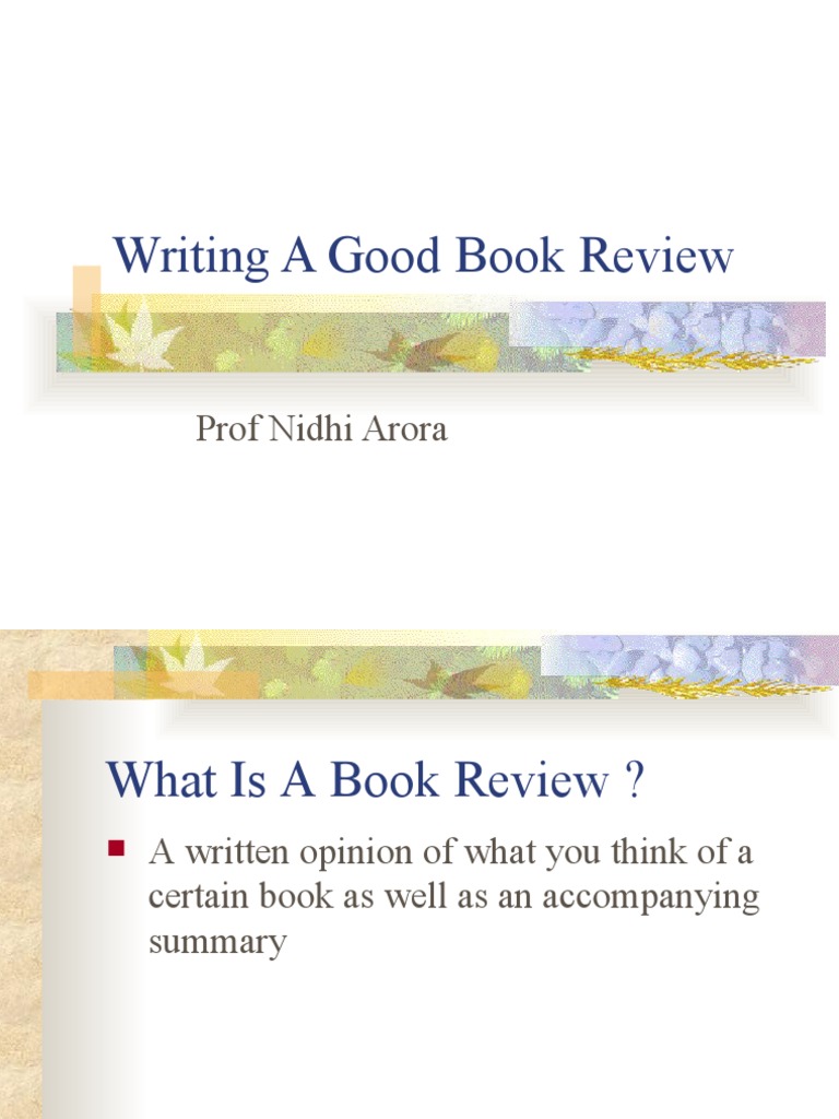 How to Write an Effective Book Review | PDF | Paragraph | Books