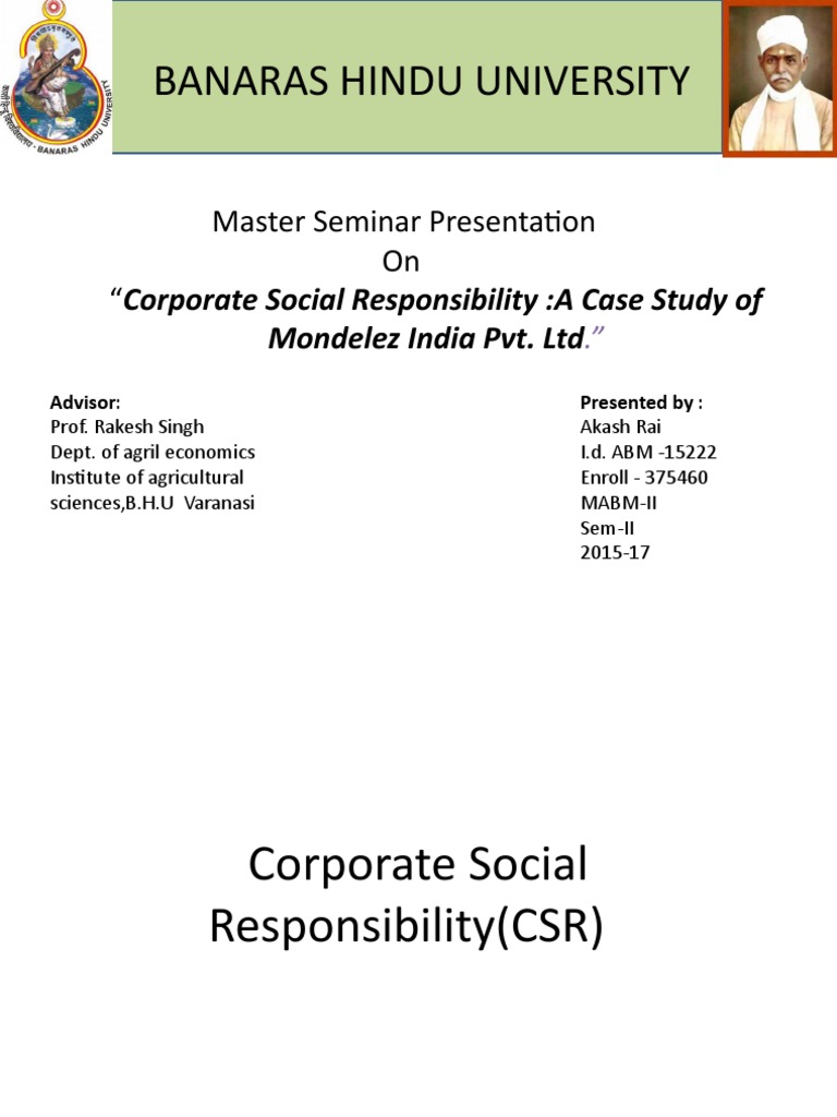 Role of Corporate Social Responsibilty (CSR) | PDF | Corporate Social ...